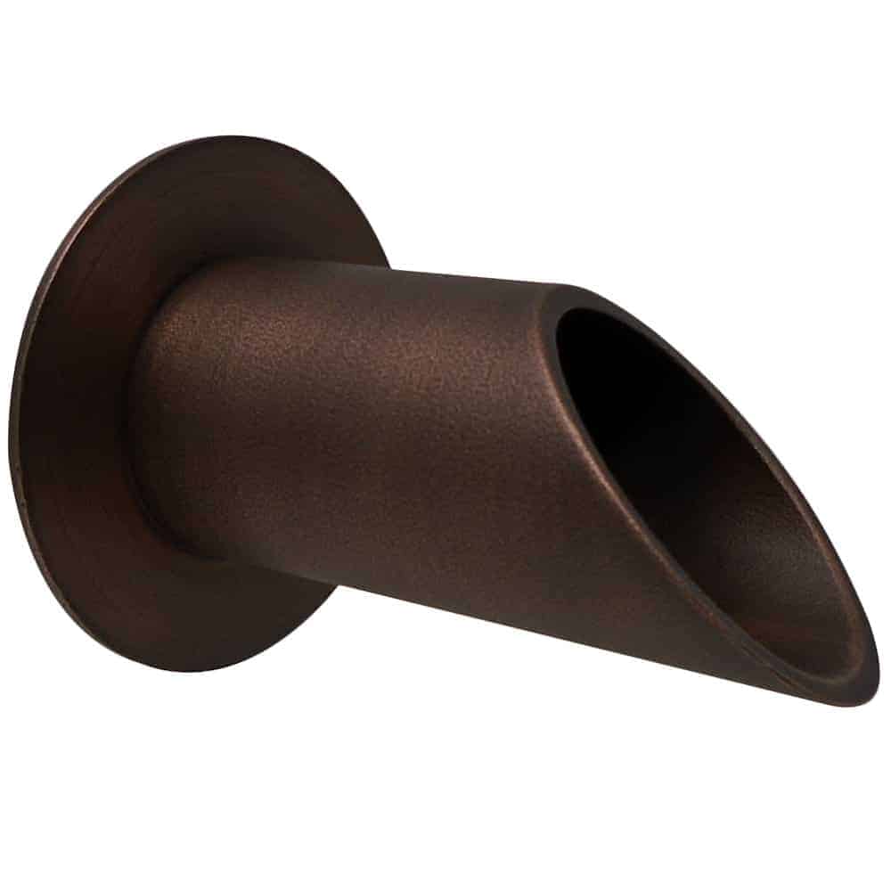Deco Wall Water Fountain Scupper w/Round Backplate – 2″